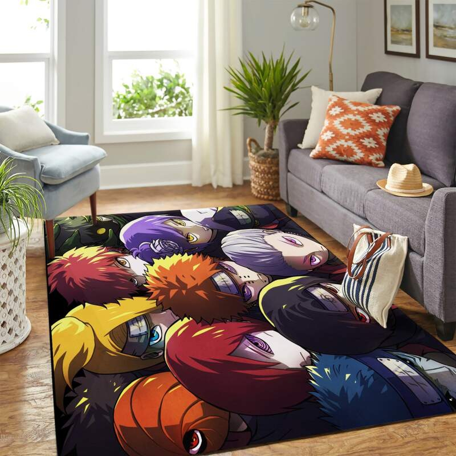Akatsuki Naruto Carpet Rug - Design Your World